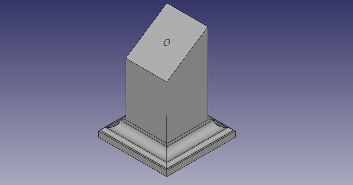 Inclined Pedestal for Busts by José Carlos Piqueras | Download free STL ...