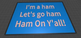Ham Radio Callsign Display by k0nnk | Download free STL model ...