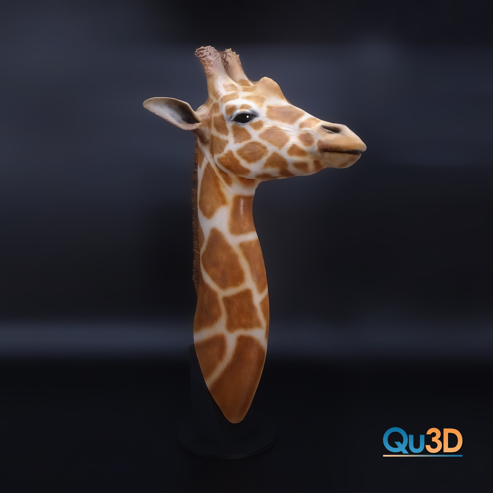 Giraffe - Animal - as a 3D Print Model 7 Parts - with Base and Wall ...