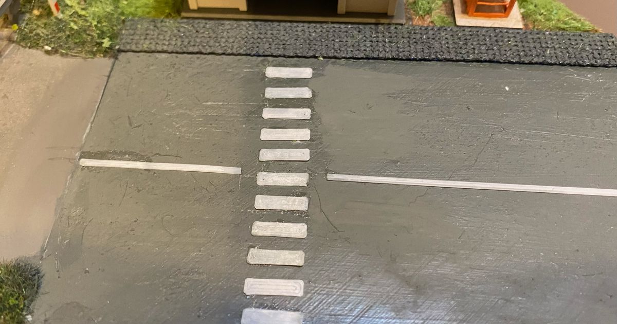 Crosswalk in scale HO and TT by Daniel Charvát | Download free STL ...