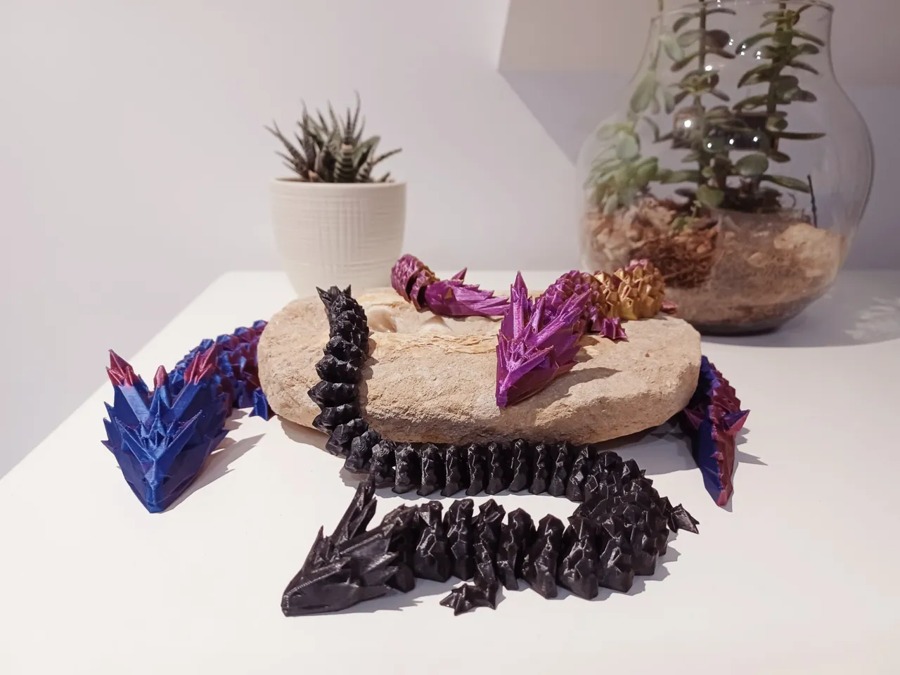 Articulated CRYSTAL Dragon by NewbyNinja | Download free STL model ...