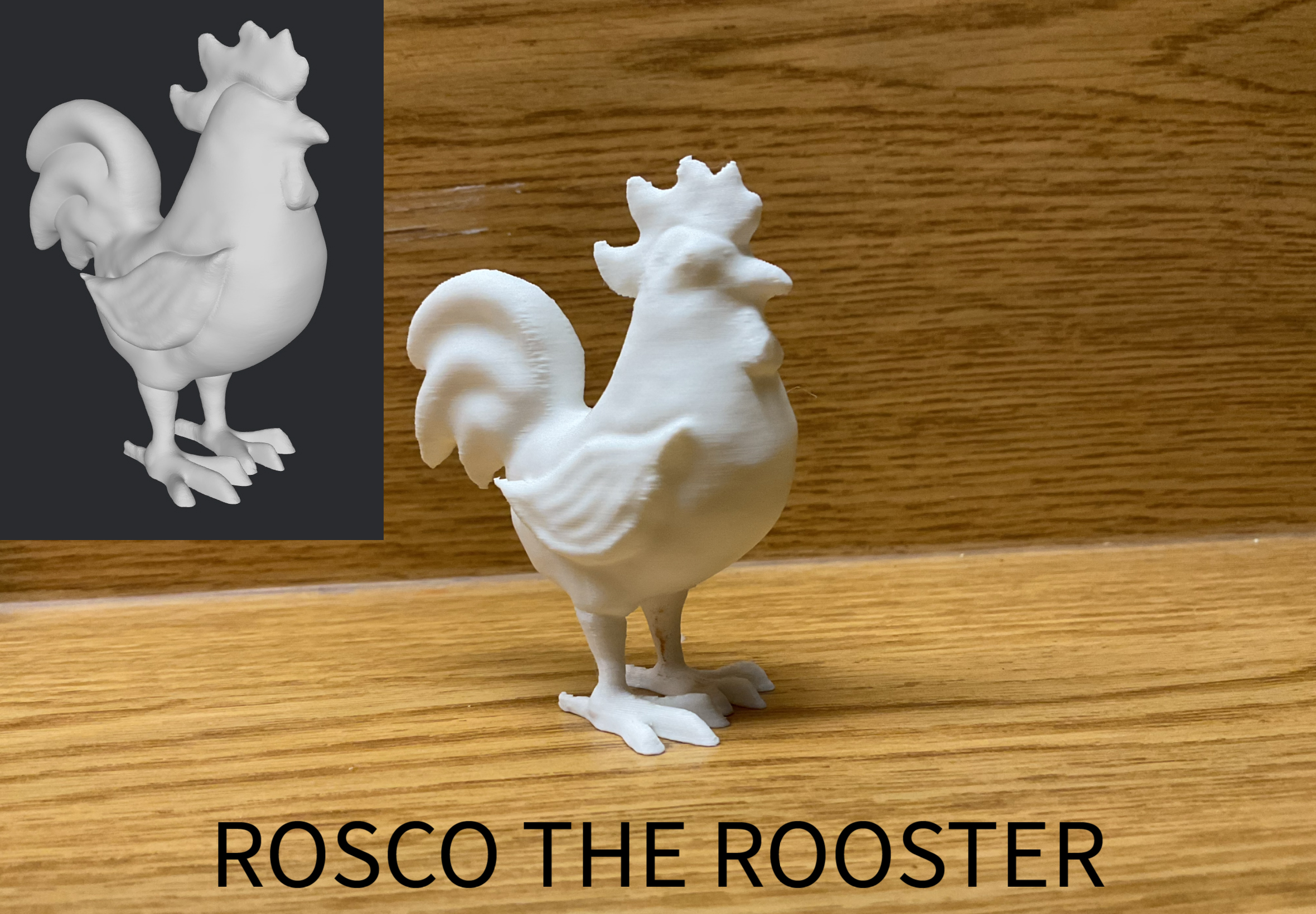 ROSCO THE ROOSTER by RuralRoots3D | Download free STL model ...