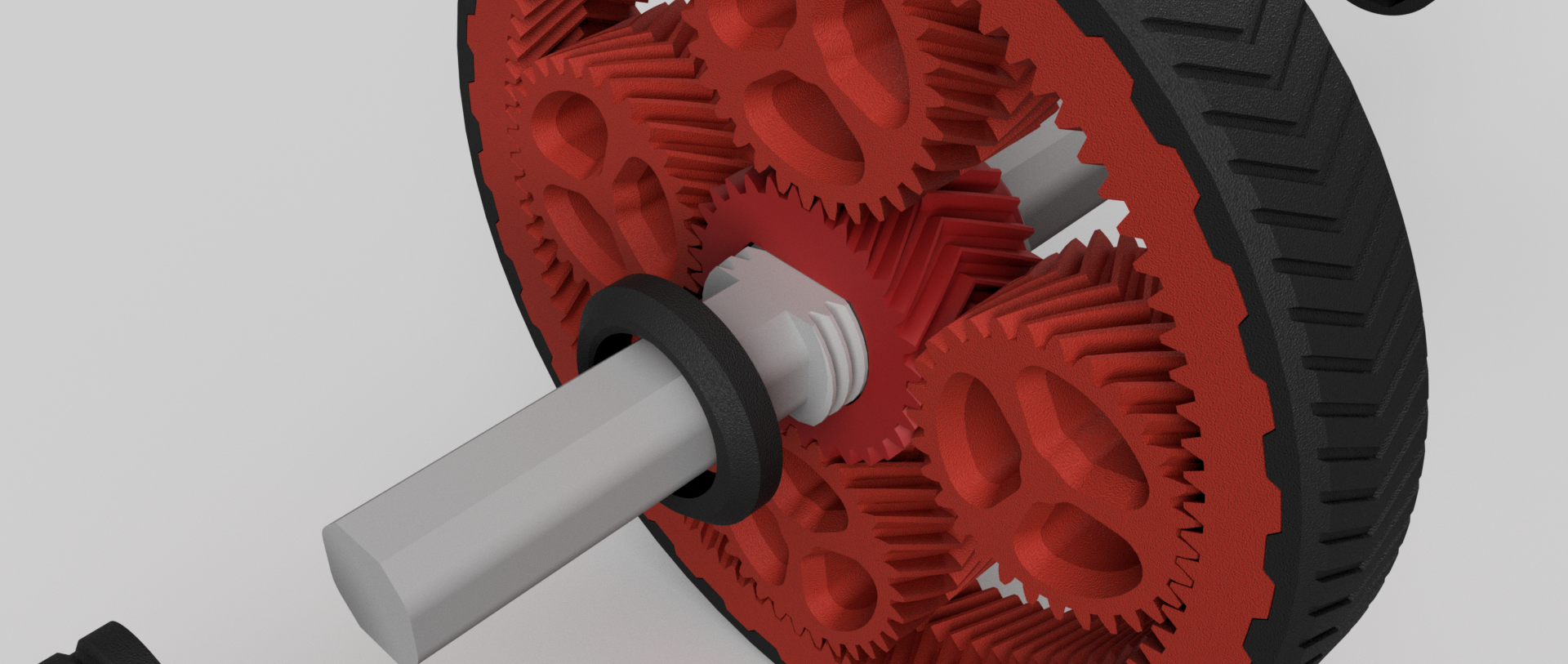 Planetary Exercise Wheel (Step files and and 4 different clearances) by ...