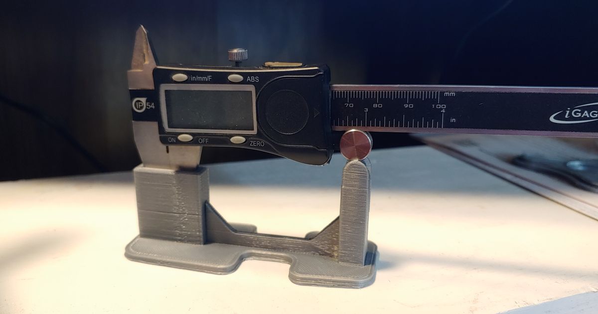 Caliper Stand for Smaller Printers by mikethorn | Download free STL ...