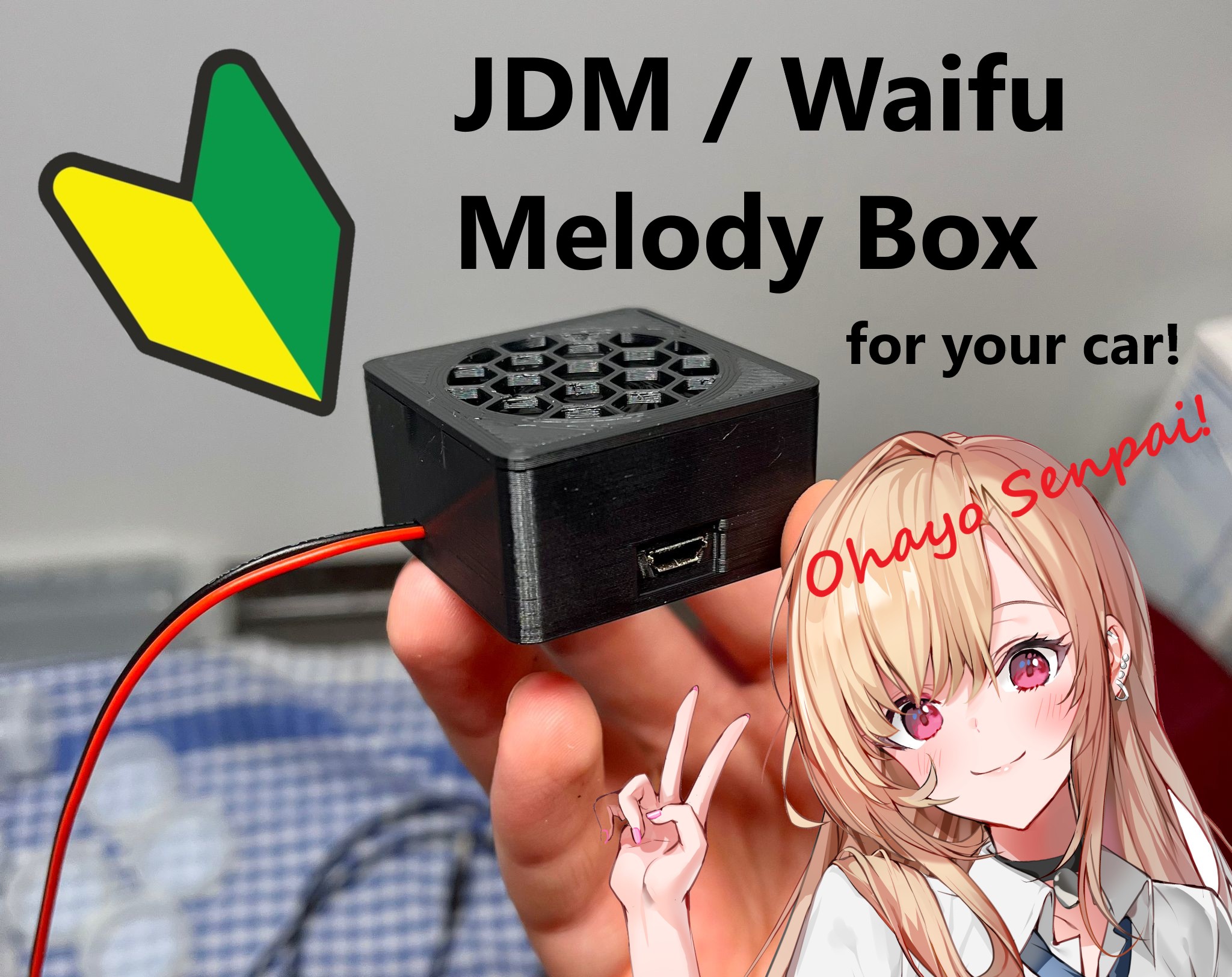 DIY JDM / Waifu Car Melody Box por The Kit Card Guy | Descargar modelo ...