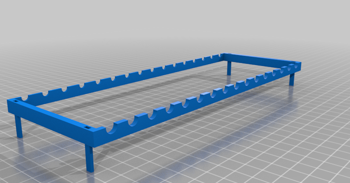 Stackable Parametric Syringe Rack by Stegorex | Download free STL model ...