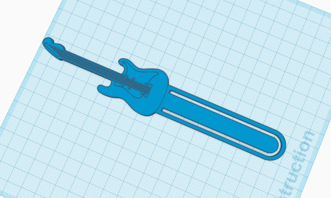 Electric_Gutiare_BookMark by GregSystem | Download free STL model ...