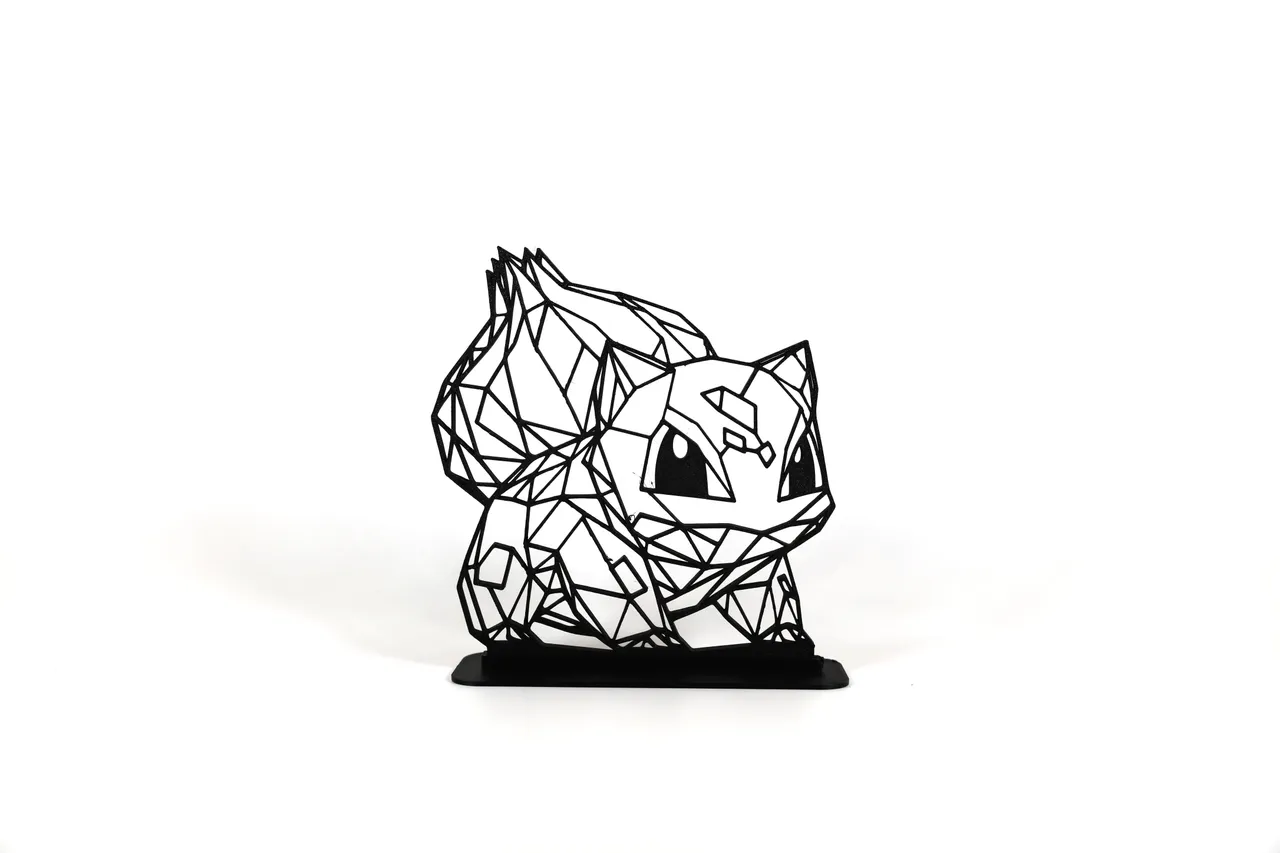 Geometric Low Poly Bulbasaur by PhaseworksCA | Download free STL model ...