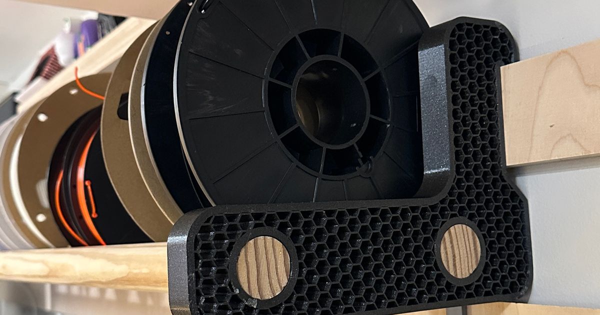 French Cleat Spool holder by 3DDIY | Download free STL model ...