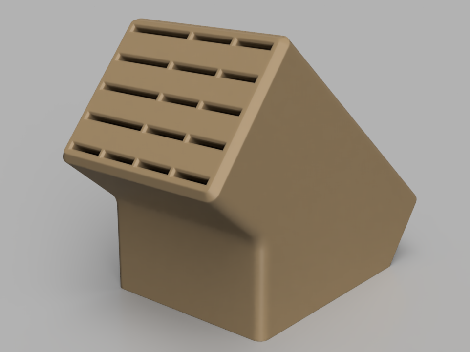 Knife Block by grizzie17 | Download free STL model | Printables.com