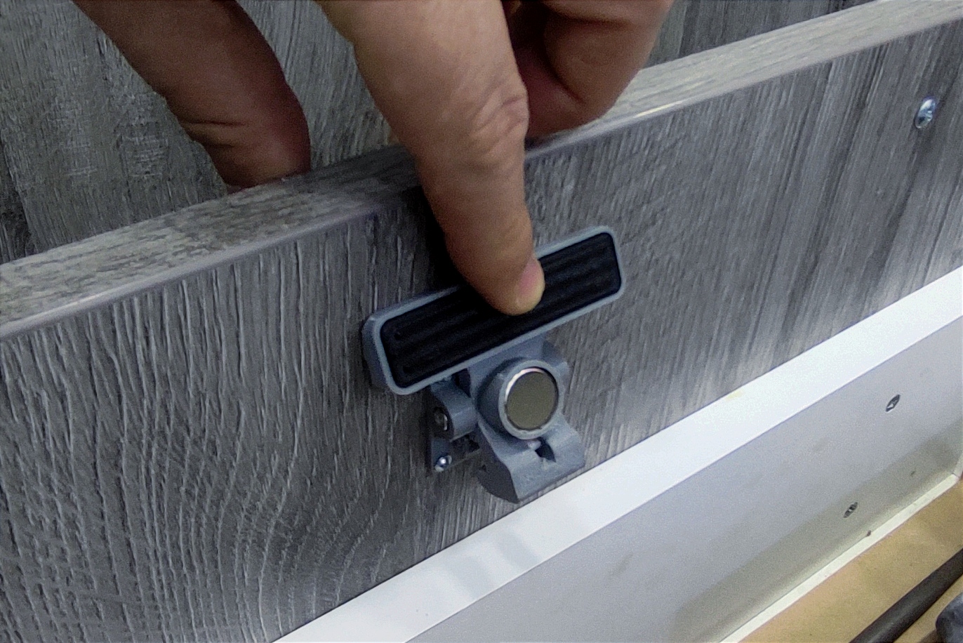 Kitchen Drawer-in-drawer magnetic lock lever & hidden drawer handles by ...