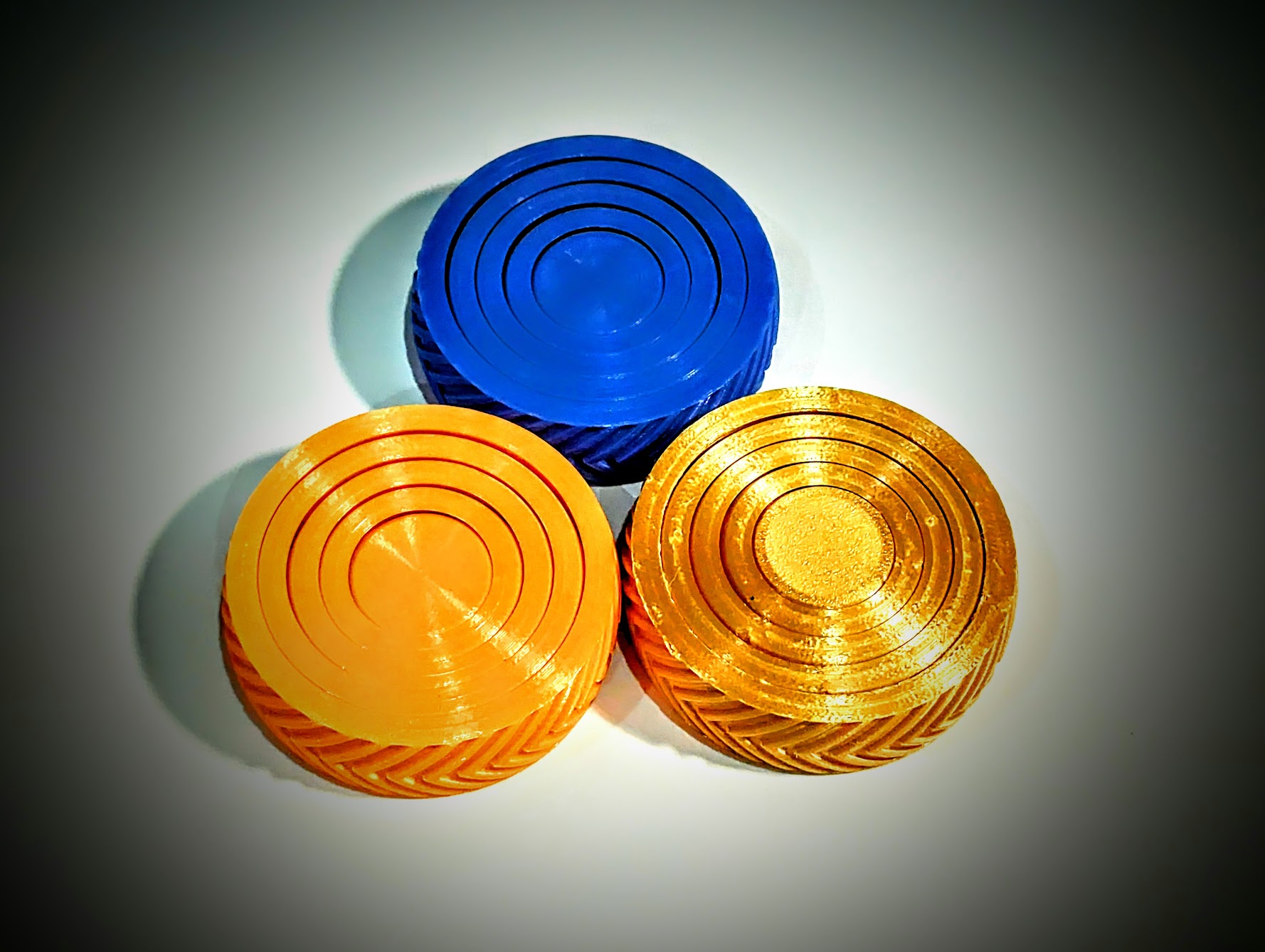 Circle spinner with tread pattern by vulcan | Download free STL model ...