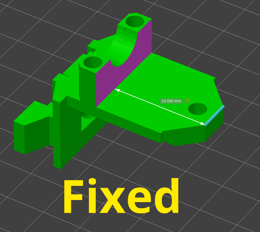 Modified Rookery V6-CHC Mount for clone v6 hot end by Tomihawky ...