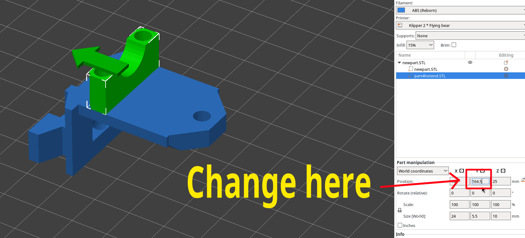 Modified Rookery V6-CHC Mount for clone v6 hot end by Tomihawky ...