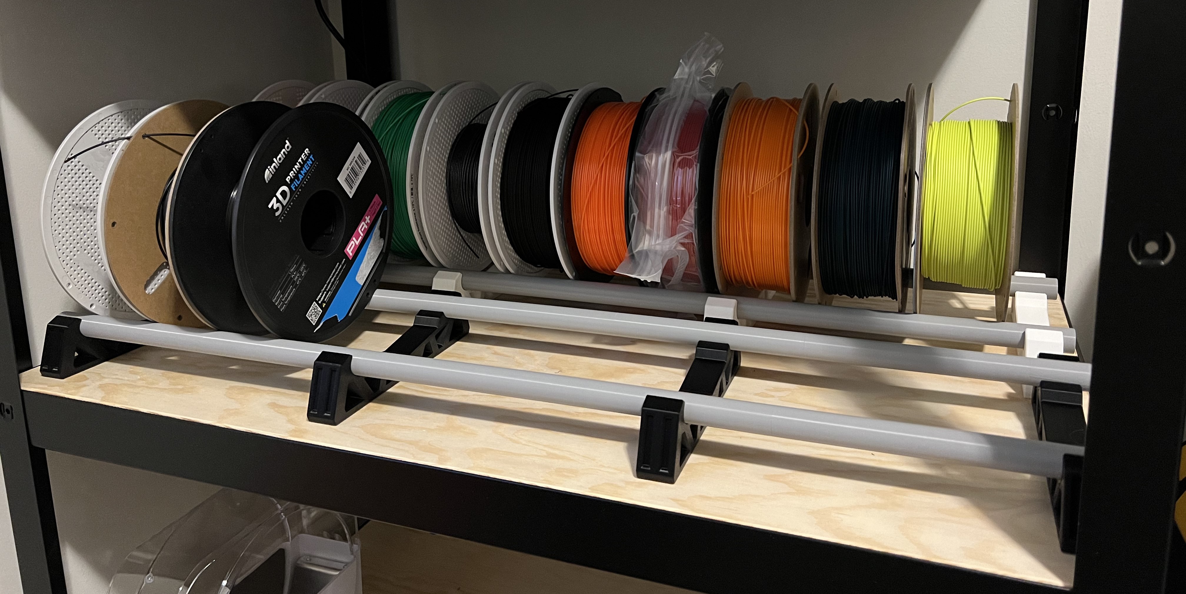 Modular Filament Spool Rack Rods by Echoman20 | Download free STL model ...