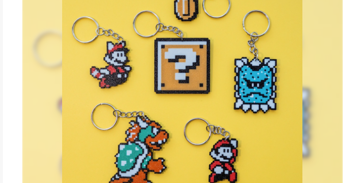 super mario bros keychain by Bswagger | Download free STL model ...