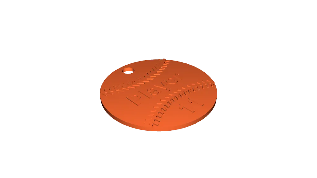 Customizable Baseball and Softball Keychain by daniels190 | Download ...