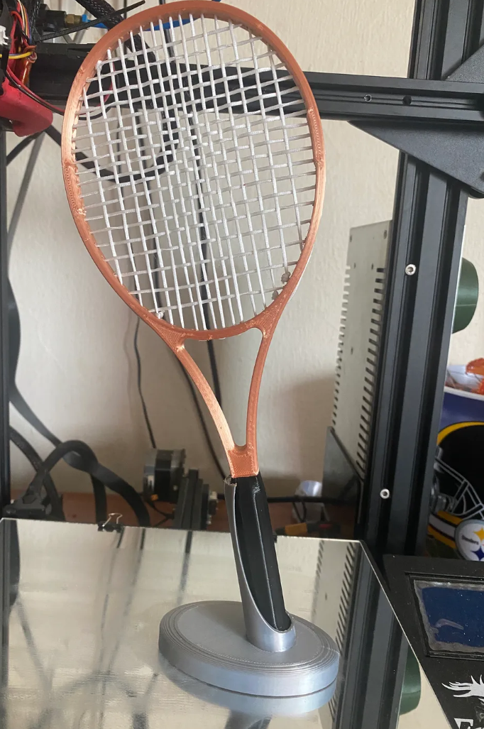 Stand Base for Mini Tennis Racquet by 3dumac | Download free STL model ...