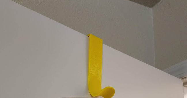 Reinforced door hanger by mach3d | Download free STL model | Printables.com