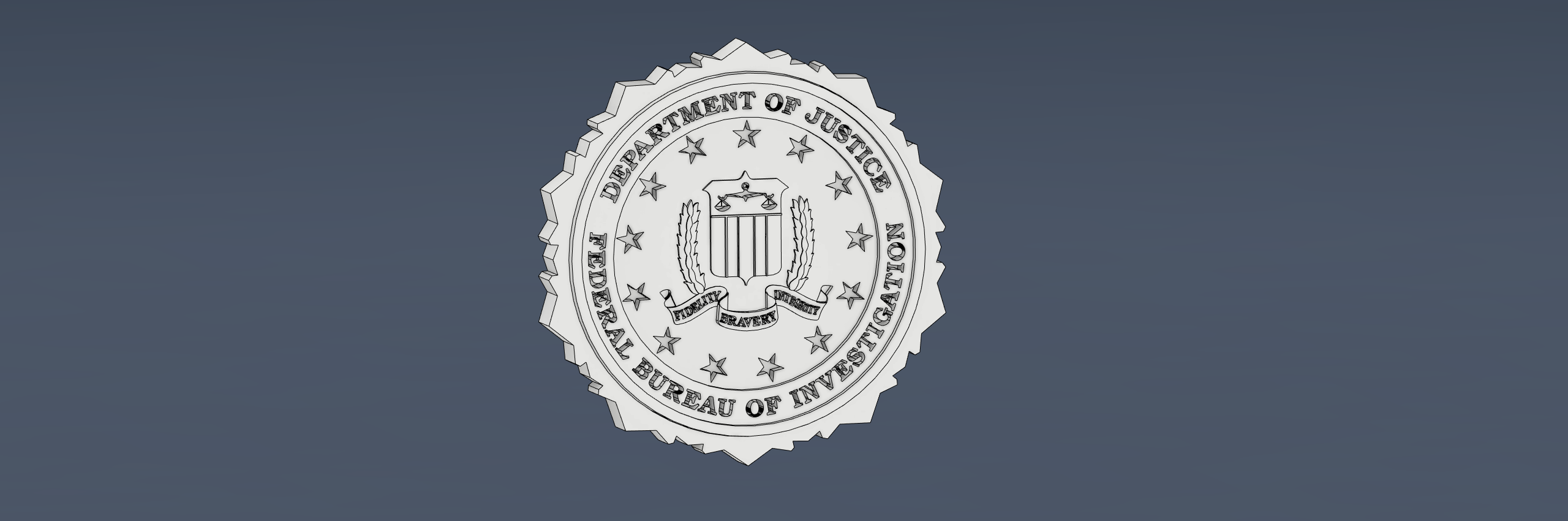 FBI Logo- 3D by DaveWW00 | Download free STL model | Printables.com