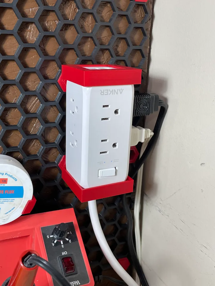 Anker 332 USB-C Power strip HSW (Honeycomb Storage Wall) Mount by ...