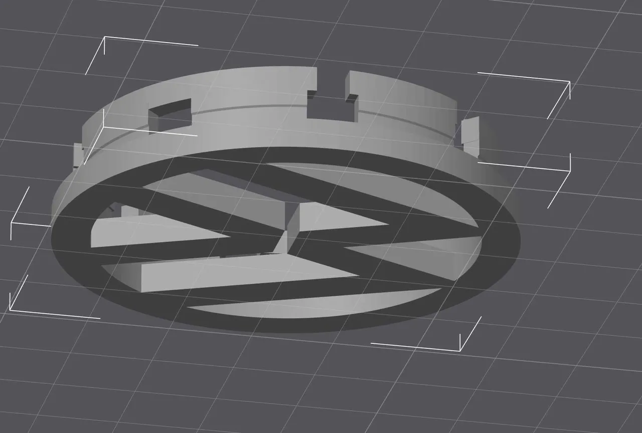 VW wheel center cap by CrazyCzech | Download free STL model ...