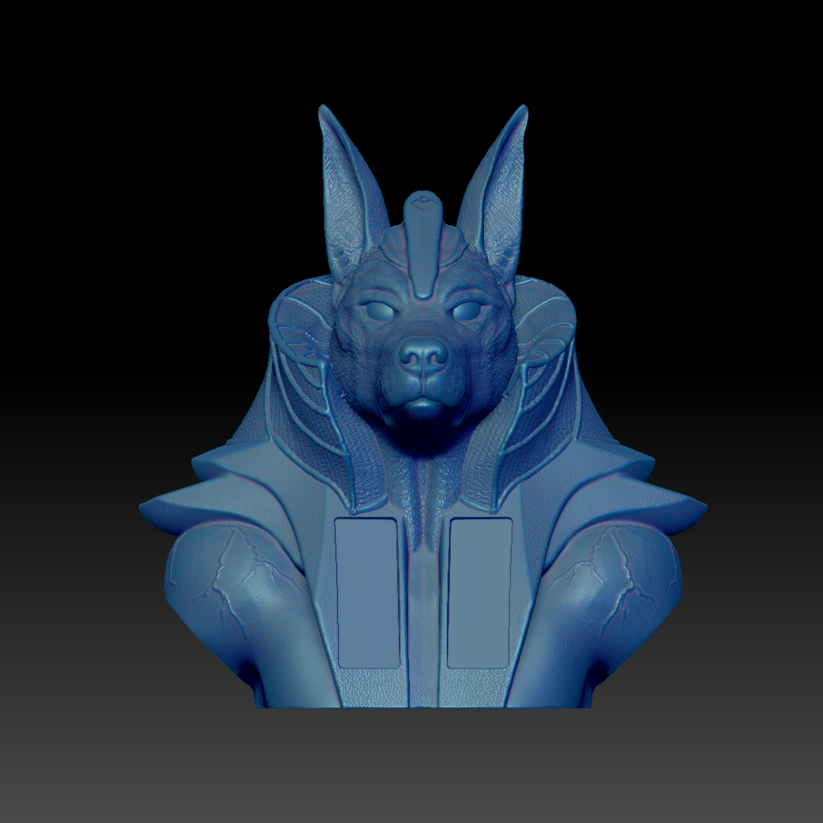 Mystery-Anubis Bust V2 3D Printing Model by Qu3D 3D-Design Art ...