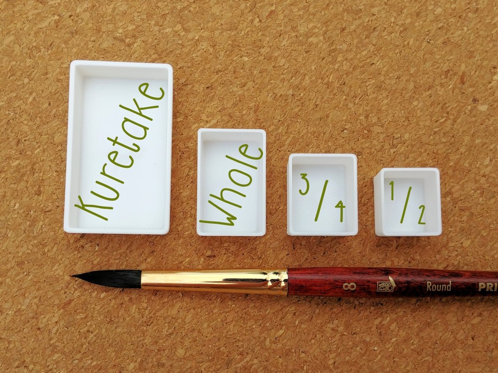 THREE QUARTER Pans for Watercolor & Gouache Palettes by Spruce&Squirrel ...
