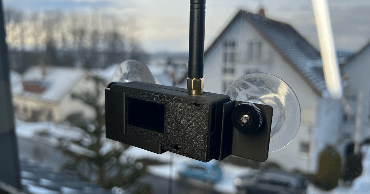 Meshtastic Window Holder / Fenster Halter for LILIGO TTGO LoRa V2.1 by ...