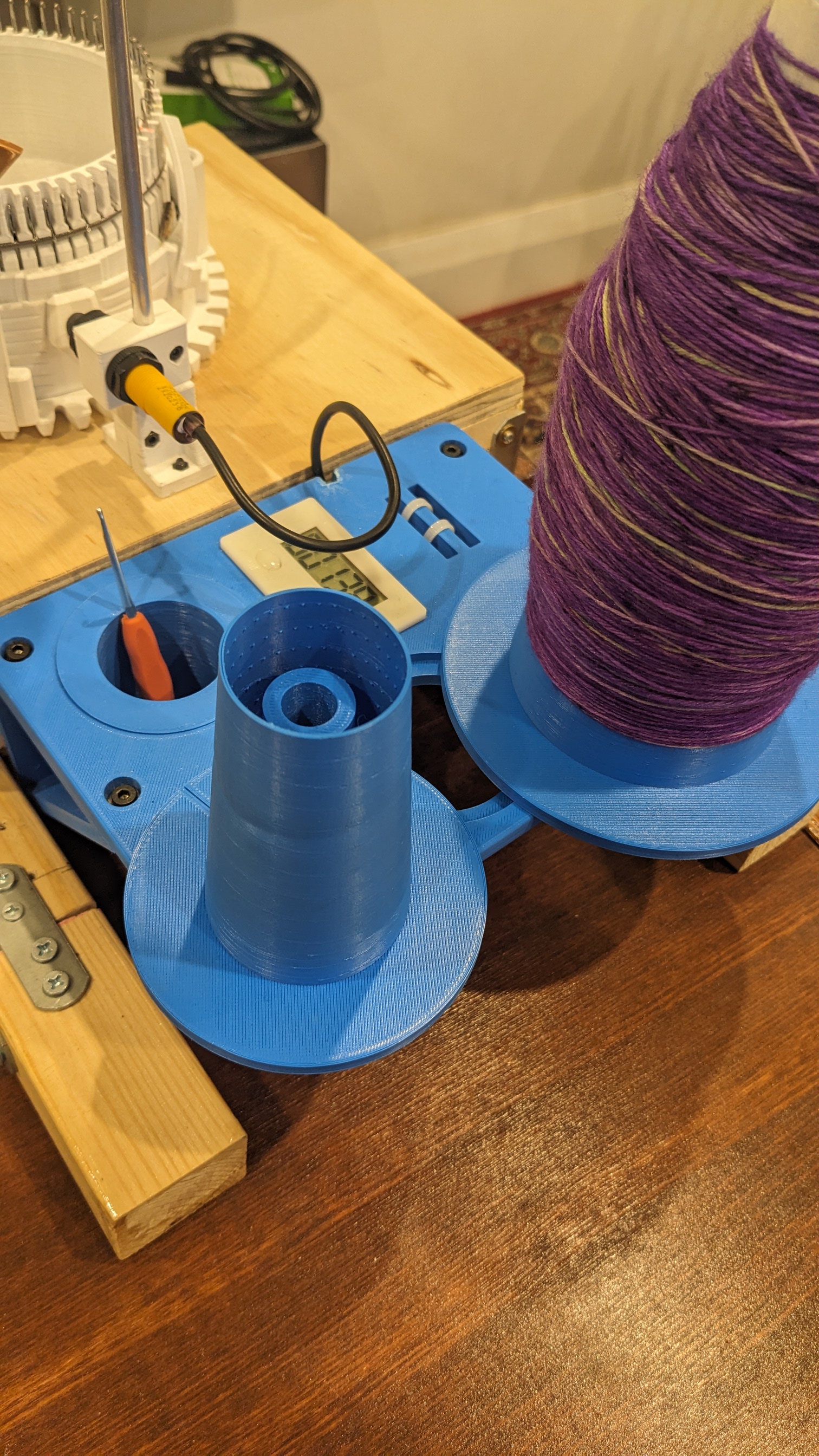 Shelf for CSM counter, Yarn spool cone and accessories by sunnisdaized ...