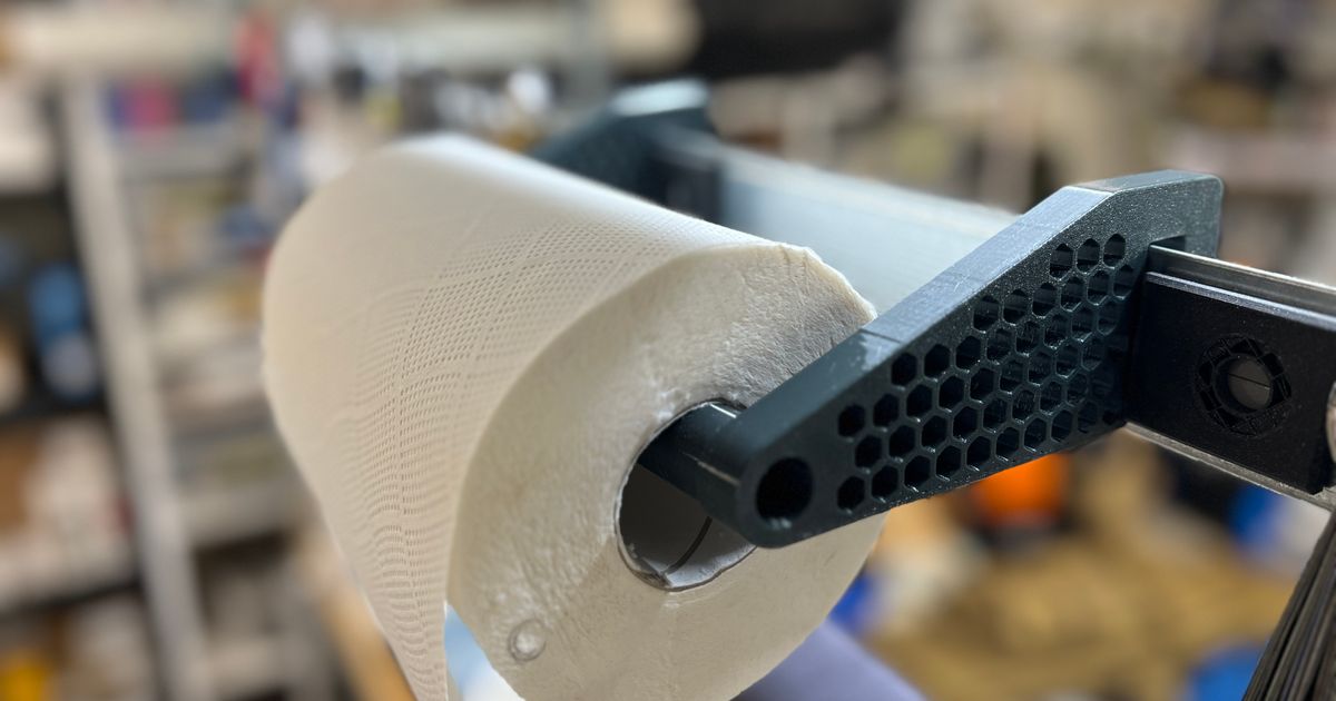 Heavy Paper Roll Holder by thomers | Download free STL model ...