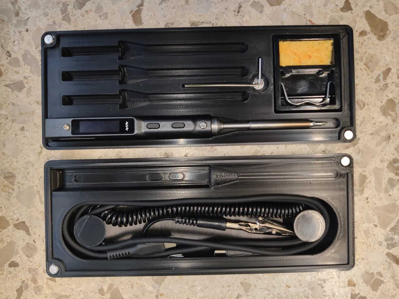 Case for TS101 / TS 100 / etc. with cable compartment, magnetic lid by ...