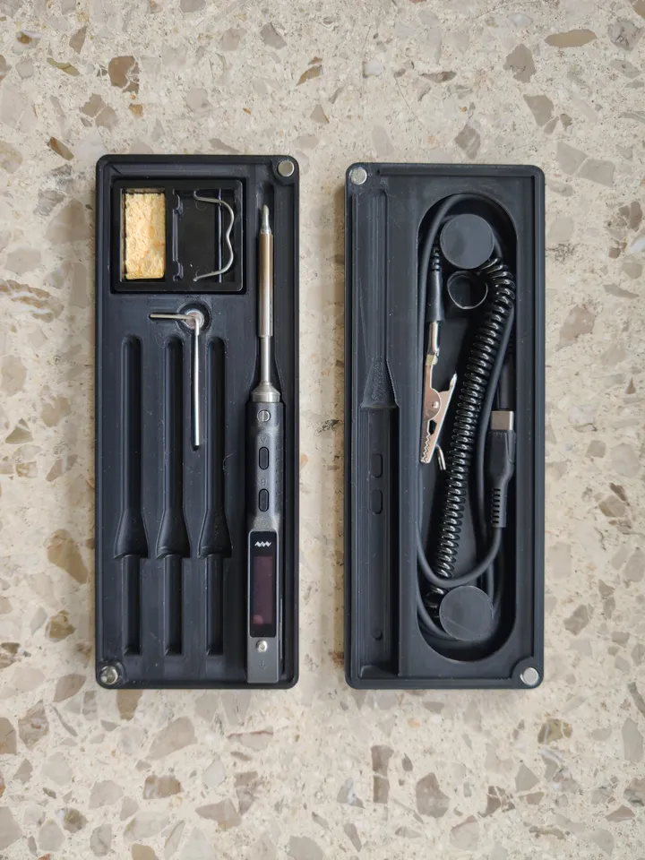 Case for TS101 / TS 100 / etc. with cable compartment, magnetic lid by ...