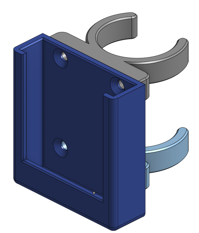 IR Remote Holder with Clips for 25mm Tube (OnShape) by Leon.Reijnders ...