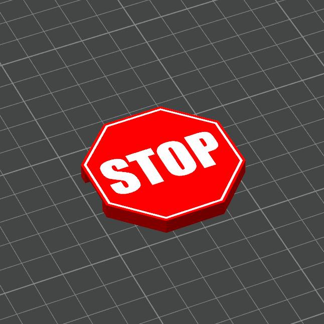 X1C / P1S Stop Sign Handle Cover | Do Not Disturb While Printing by ...