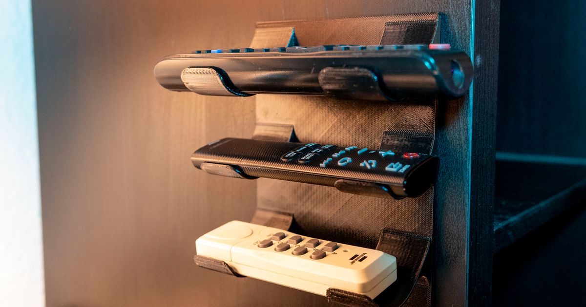 Wall mounted remote holder (TV, light, soundbar) by Daydreamer ...