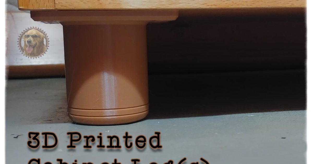 3D Printed Cabinet Leg(s) von rbid | Kostenloses STL-Modell ...