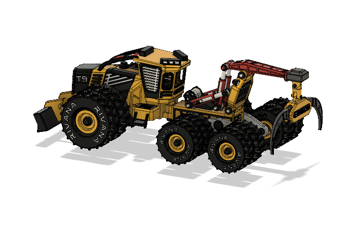 Yellow Log Skidder-All Dual Wheels by Black Jack | Download free STL ...