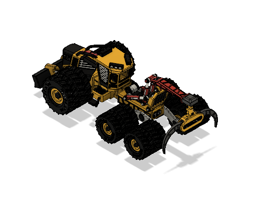 Yellow Log Skidder-All Dual Wheels by Black Jack | Download free STL ...
