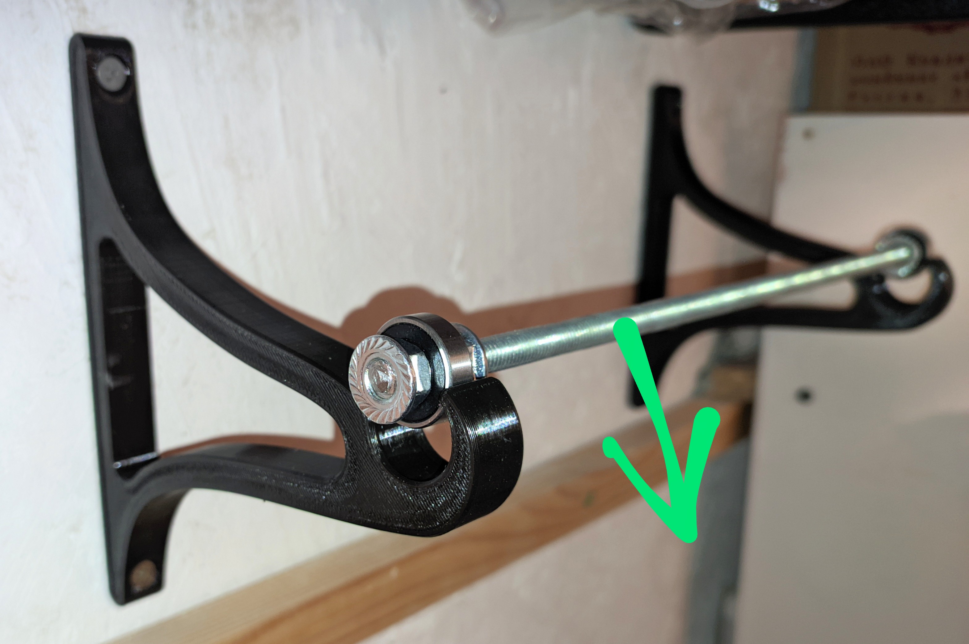 M8 threaded rod bearing wall spool holder by maxi | Download free STL ...