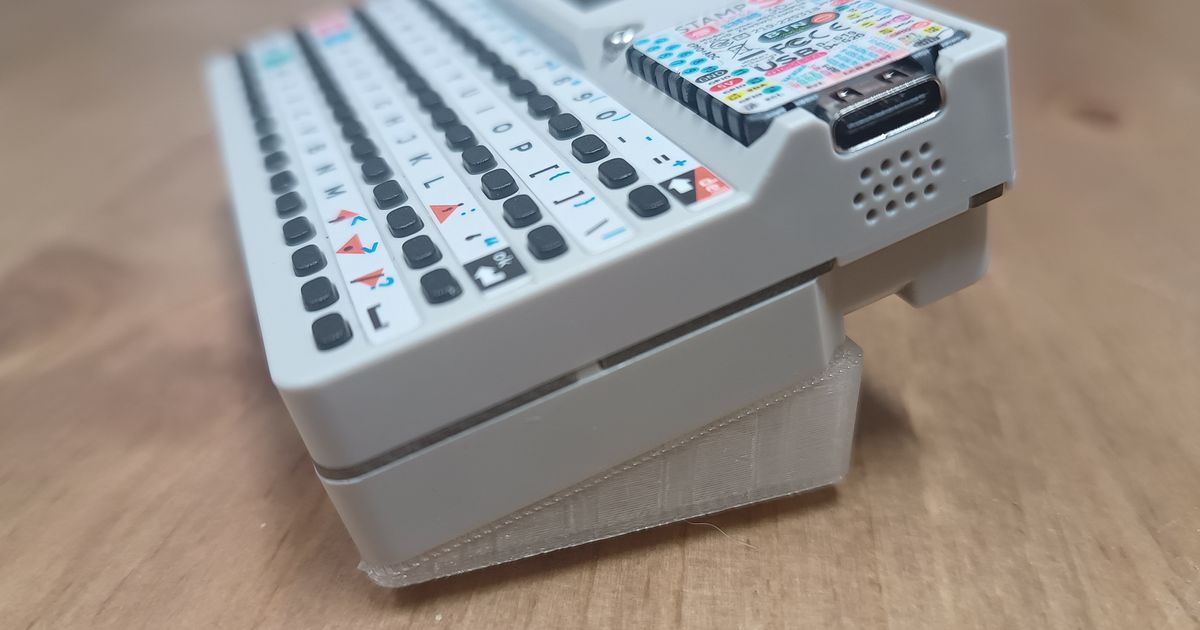 Angled stand for M5Stack Cardputer by Altair | Download free STL model ...