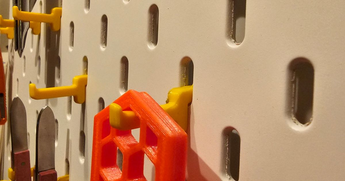 IKEA SKADIS Hook by and9699 | Download free STL model | Printables.com