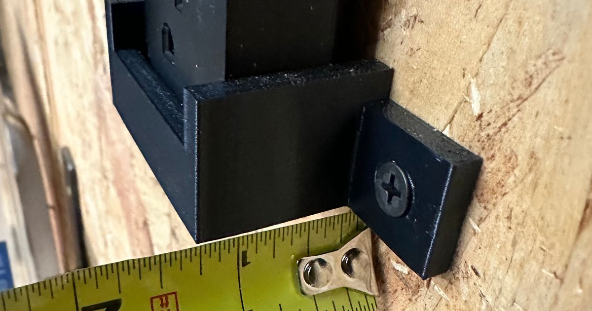 power strip wall bracket by Tyler Brandt | Download free STL model ...