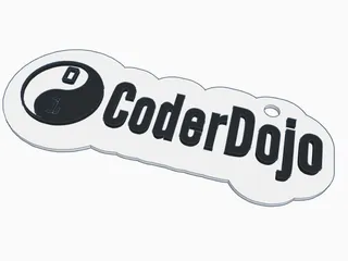 keychain CoderDojo by Selrac_CS | Download free STL model | Printables.com
