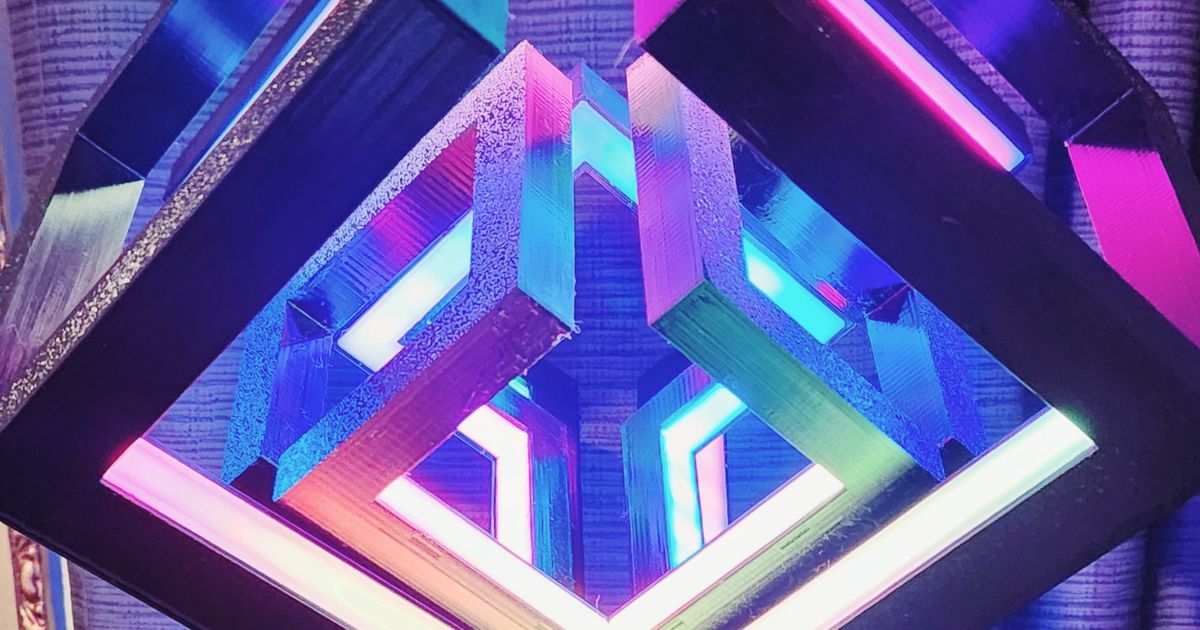 Mini LED Infinity Cube by BeautifulLEDs | Download free STL model ...