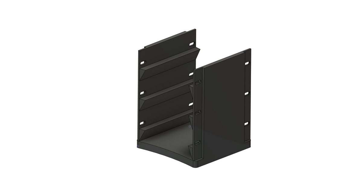 Parametric 3.5" Hard Drive Caddy with 120mm Fan Mounting Holes by ...