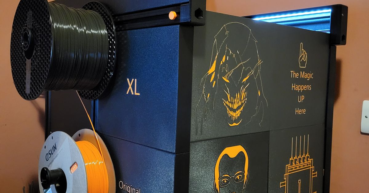 Prusa XL removable 3d printed draft panels by hairy jaws | Download ...