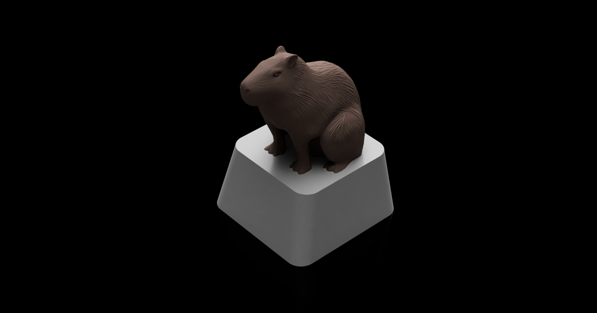 Capybara keycap MX cherry by Air3D | Printables Store