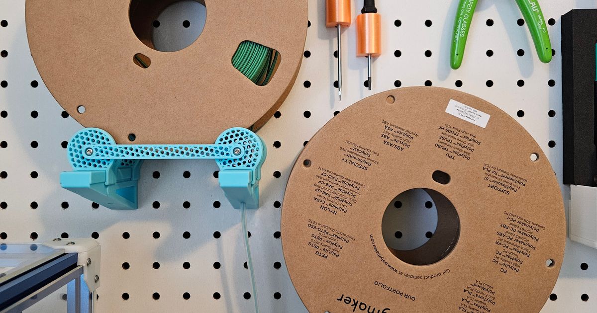 Pegboard Spool Holder by Morat | Download free STL model | Printables.com