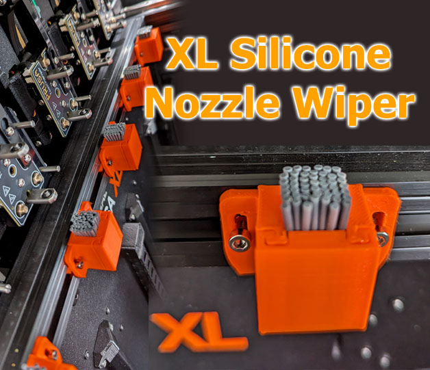 Prusa XL Silicone Nozzle Wiper / Brush by INeedOneDesigns | Download ...
